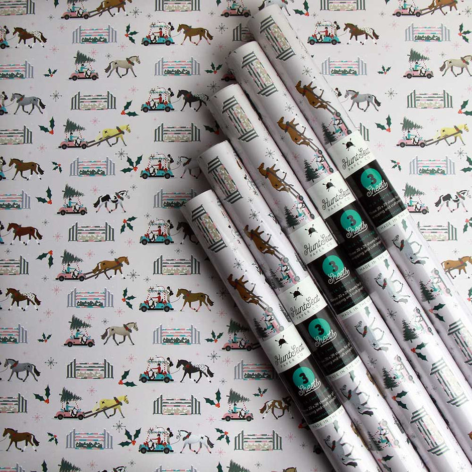 Equestrian and horse-themed gift wrapping paper – Hunt Seat Paper Co.