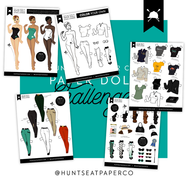 Equestrian Paper Dolls ⚡ Free Printable – Hunt Seat Paper Co.