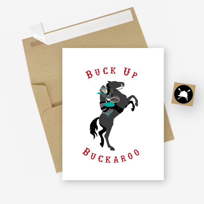 Buck Up Buckaroo ⚡ Howdy! Western + Everyday Greeting Cards ⚡ Cowgirl ...